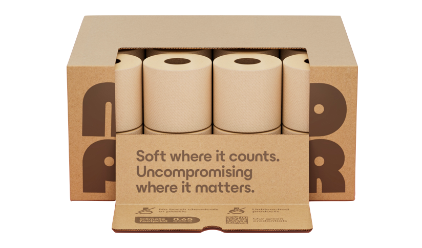 Super Soft, Unbleached Recycled Eco Toilet Paper | Naked Paper